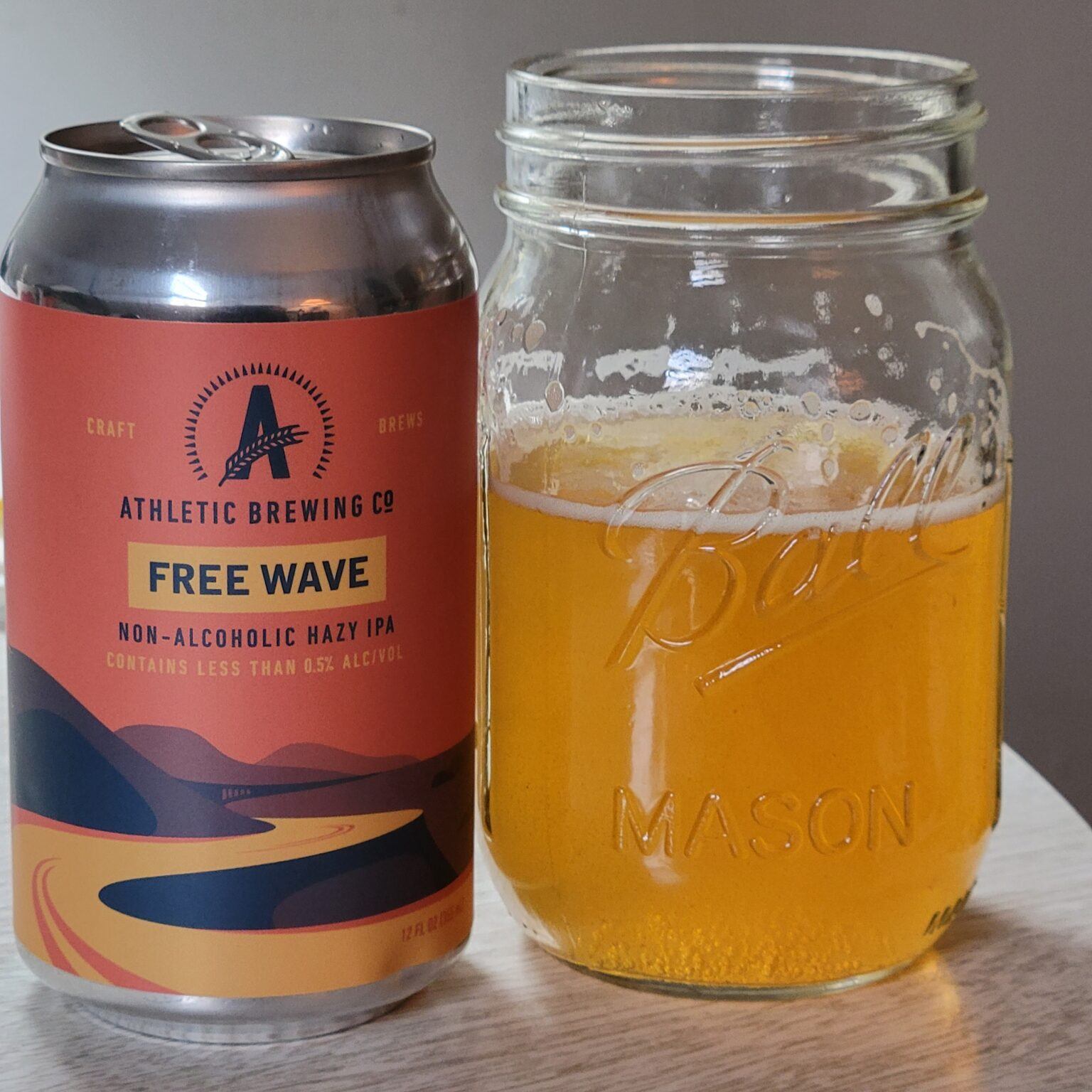 Review of Athletic Brewing Co Free Wave Hazy IPA – Ditch The Hooch
